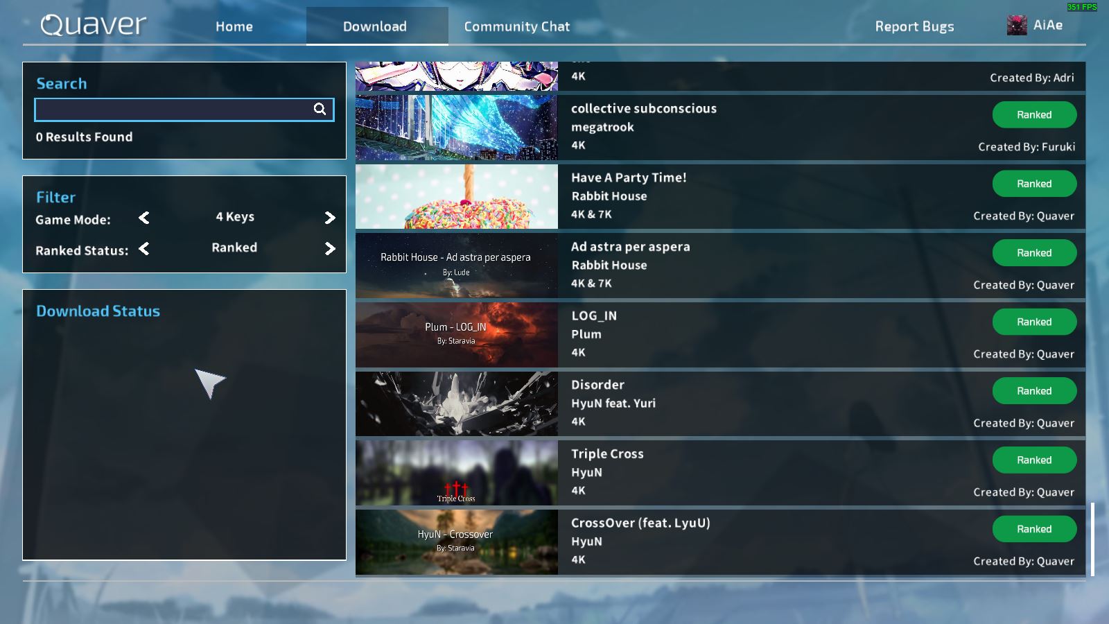 Infinite scroll is resetting results found in download · Issue #472 · Quaver/Quaver · GitHub