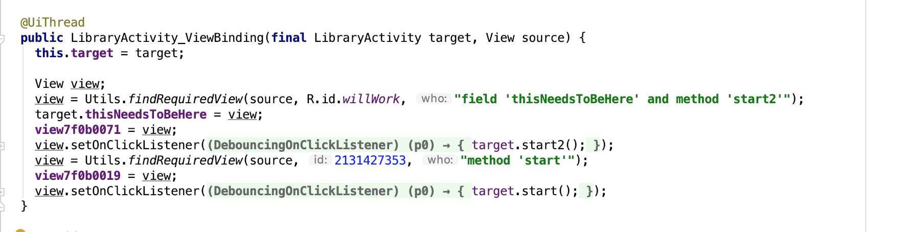 Required view (...) with ID (...) for method (..) was not found ...