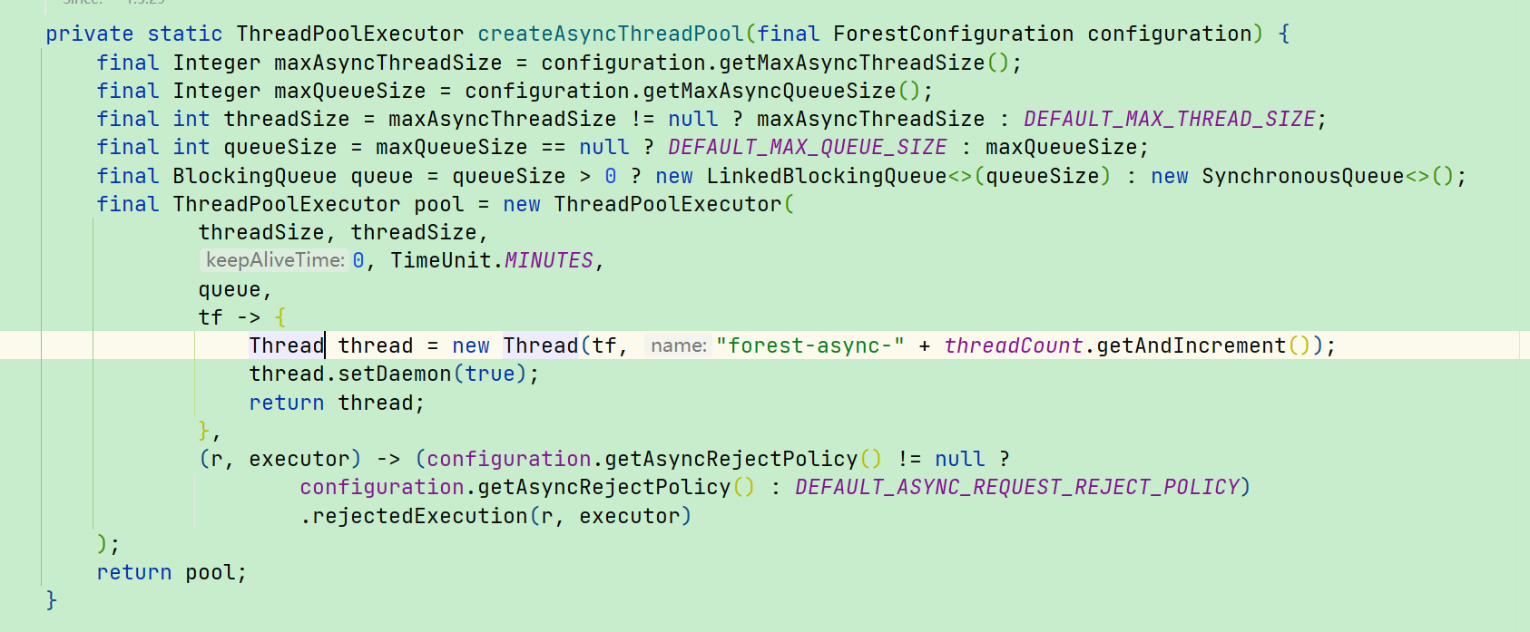 希望支持自定义线程池配置 · Issue #139 · dromara/forest · GitHub