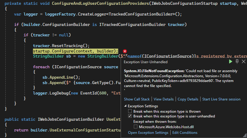 Unable To Start Project After Upgrade To Net 7 · Issue 2934 · Azureazure Webjobs Sdk · Github