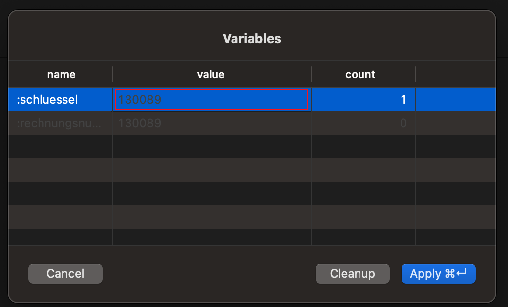 Allow query parameters in SQL query window · Issue #430 · TablePlus/TablePlus · GitHub