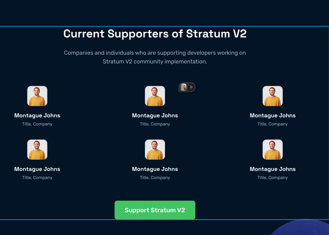 Add `Who funds SV2 development section` · Issue #25 · stratum-mining/stratumprotocol.org · GitHub