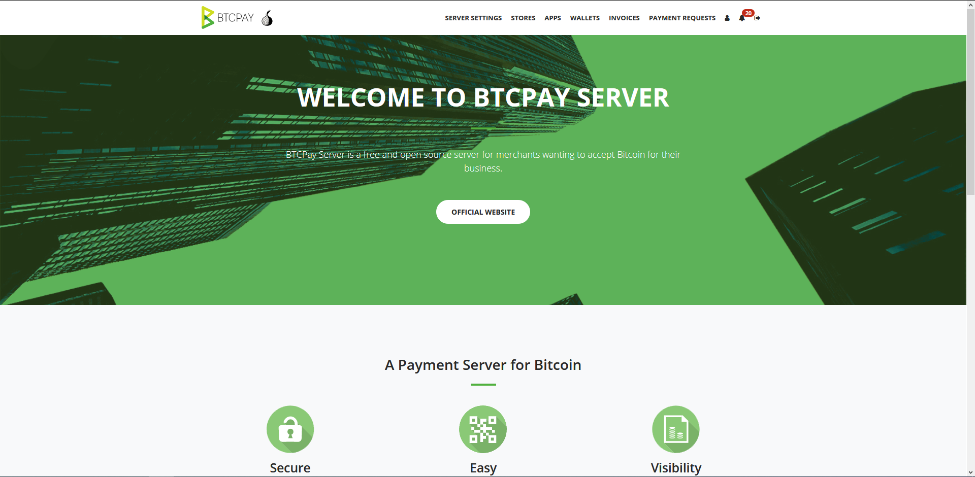 Dashboard (replace homepage) · Issue #1711 · btcpayserver/btcpayserver · GitHub
