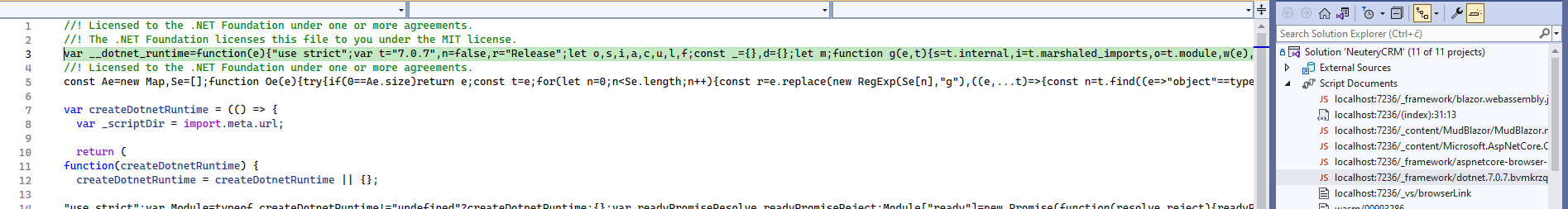 [wasm][7.0] Blazor Wasm debugger not working anymore · Issue #87407 · dotnet/runtime · GitHub