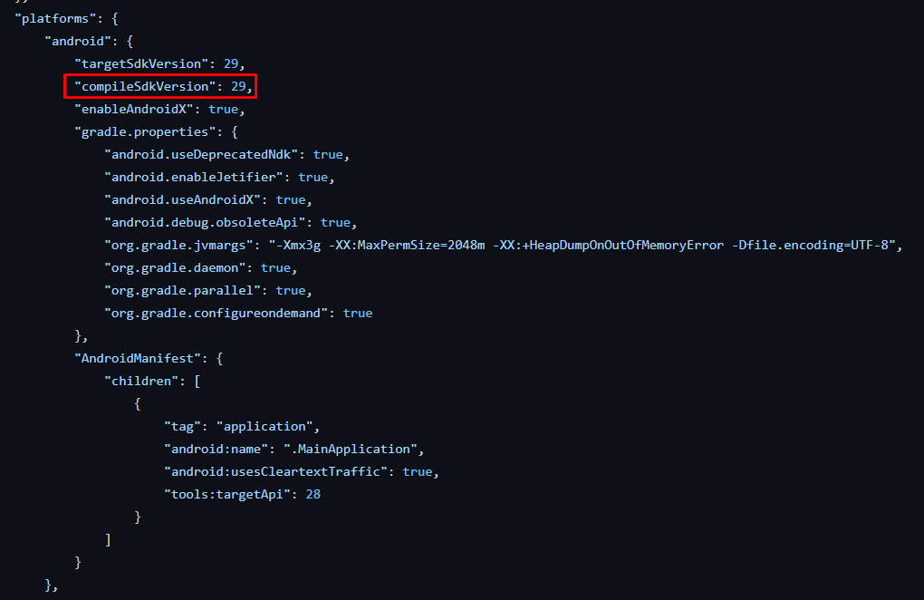 Unable to Change compileSdkVersion for Android · Issue #717 · flexn-io/renative · GitHub