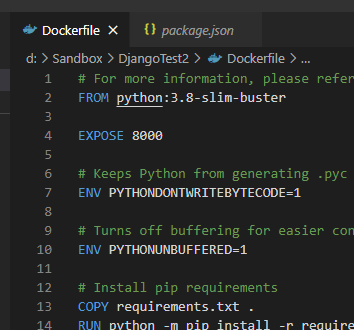 Semantic highlighting is not showing for my Dockerfile · Issue #2596 · microsoft/vscode-docker ...