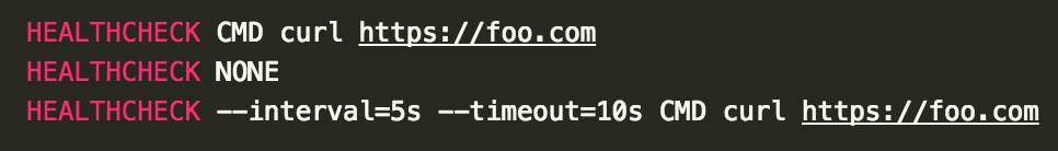 Add Proper Healthcheck Colorizationintellisense Dockerfile Language · Issue 82984
