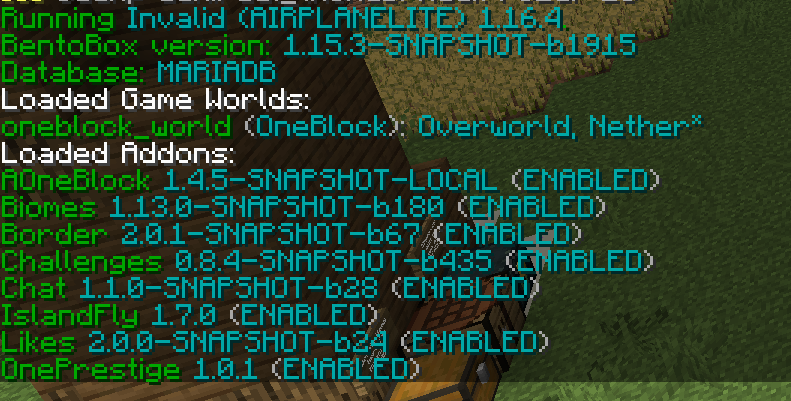 Shutting down server with bentobox + addons takes ages · Issue #90 · BentoBoxWorld/Biomes · GitHub