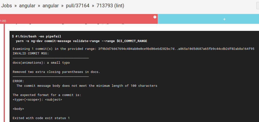 Update CONTRIBUTING.md examples · Issue #37249 · angular/angular · GitHub Update CONTRIBUTING.md examples · Issue #37249 · angular/angular · GitHub