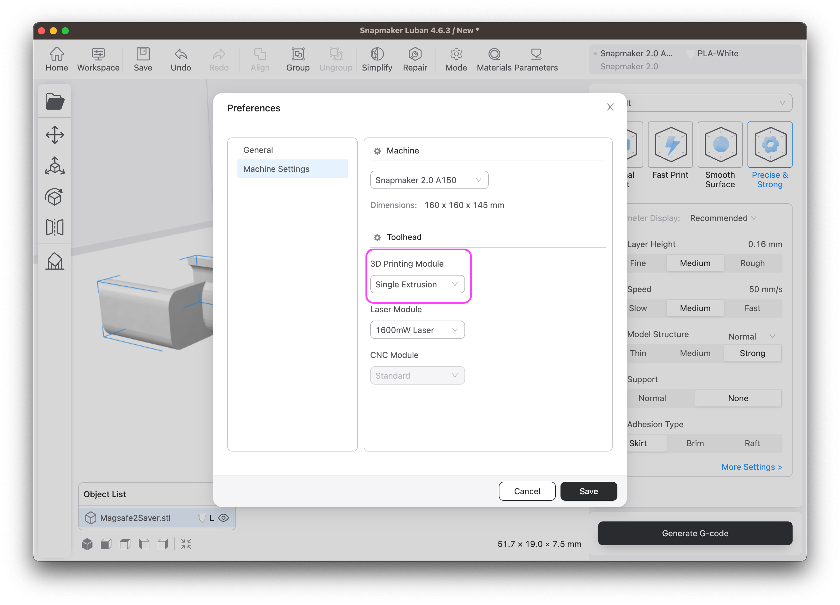 Bug: Dual extruder settings for single-extruder setup in 3d printing · Issue #2001 · Snapmaker ...