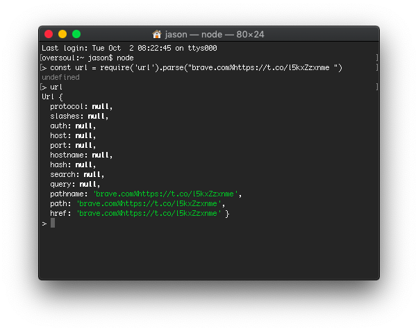 HttpDependencyParser.ts uses non-compliant `url.parse()` instead of ...