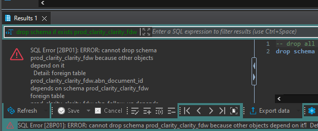 the error display panel in the results panel isn't scrollable. · Issue #20869 · dbeaver/dbeaver ...