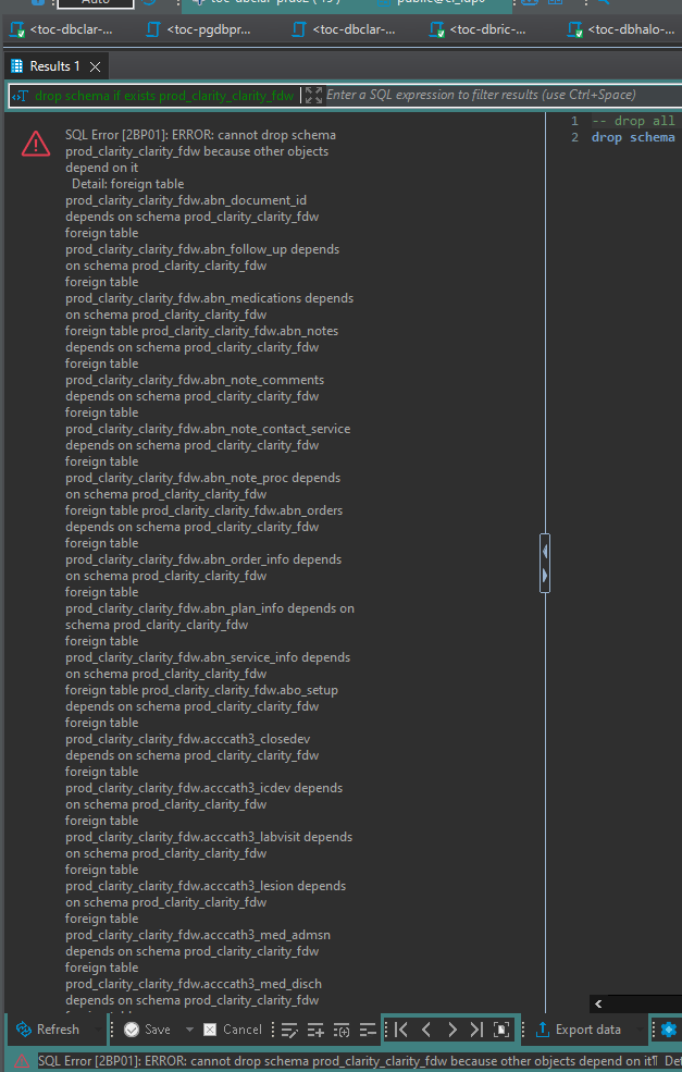 the error display panel in the results panel isn't scrollable. · Issue #20869 · dbeaver/dbeaver ...
