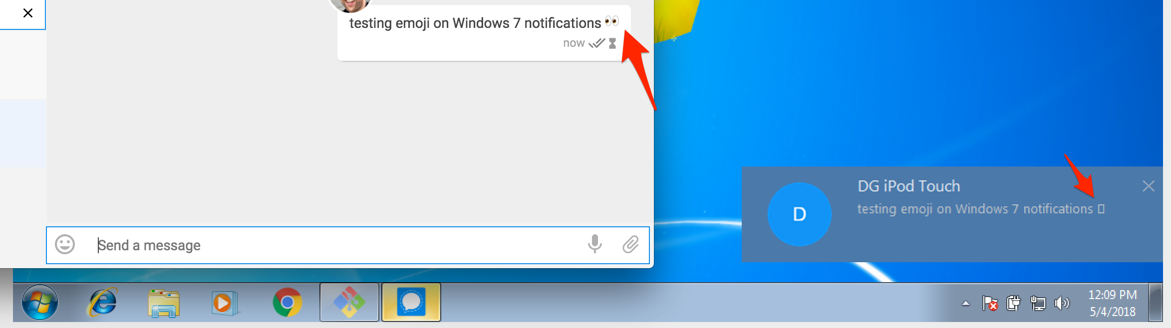 Windows 7: Emojis Not Displayed Correctly In Notifications · Issue #513 · signalapp/Signal ...
