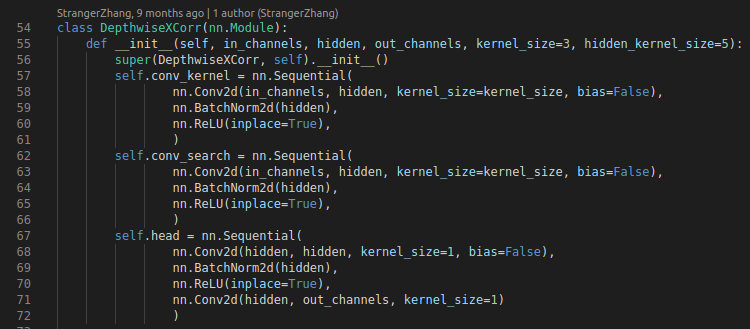 Bias Term in DepthWiseXCorr · Issue #313 · STVIR/pysot · GitHub