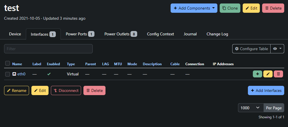 Configure Table Removes Row Action Buttons · Issue 7442 · Netbox Communitynetbox · Github