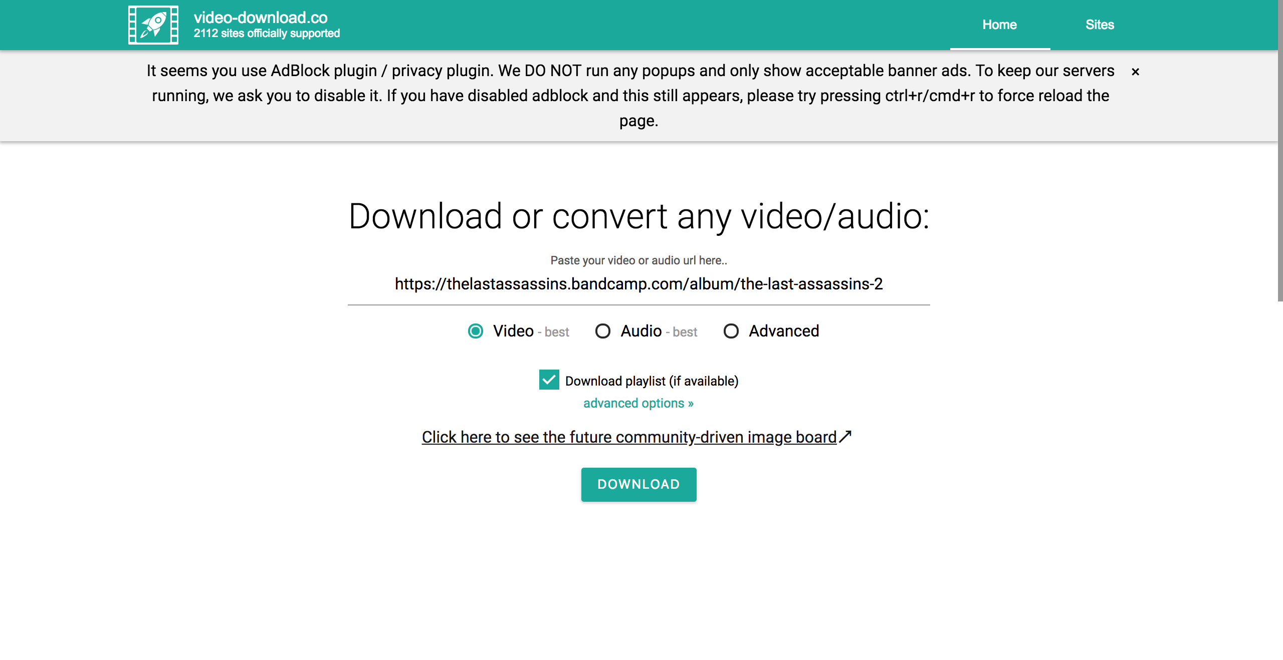 Video Download anti adBlock Wall · Issue #1646 · uBlockOrigin/uAssets ...
