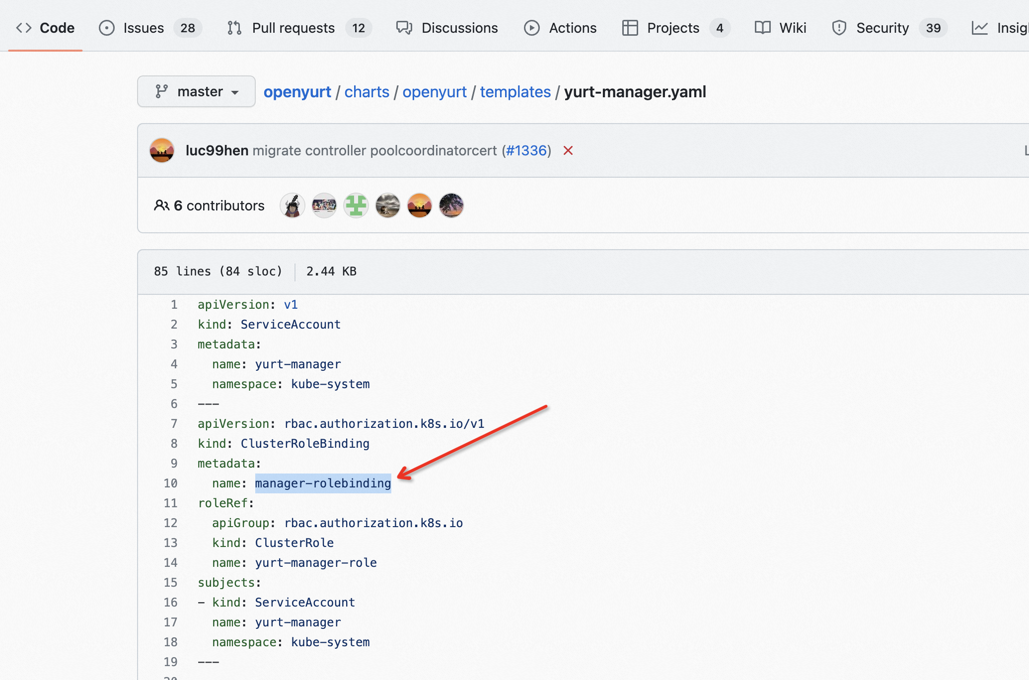 [Question][HELP] Change yurt-manager ClusterRoleBinding name · Issue #1350 · openyurtio/openyurt ...