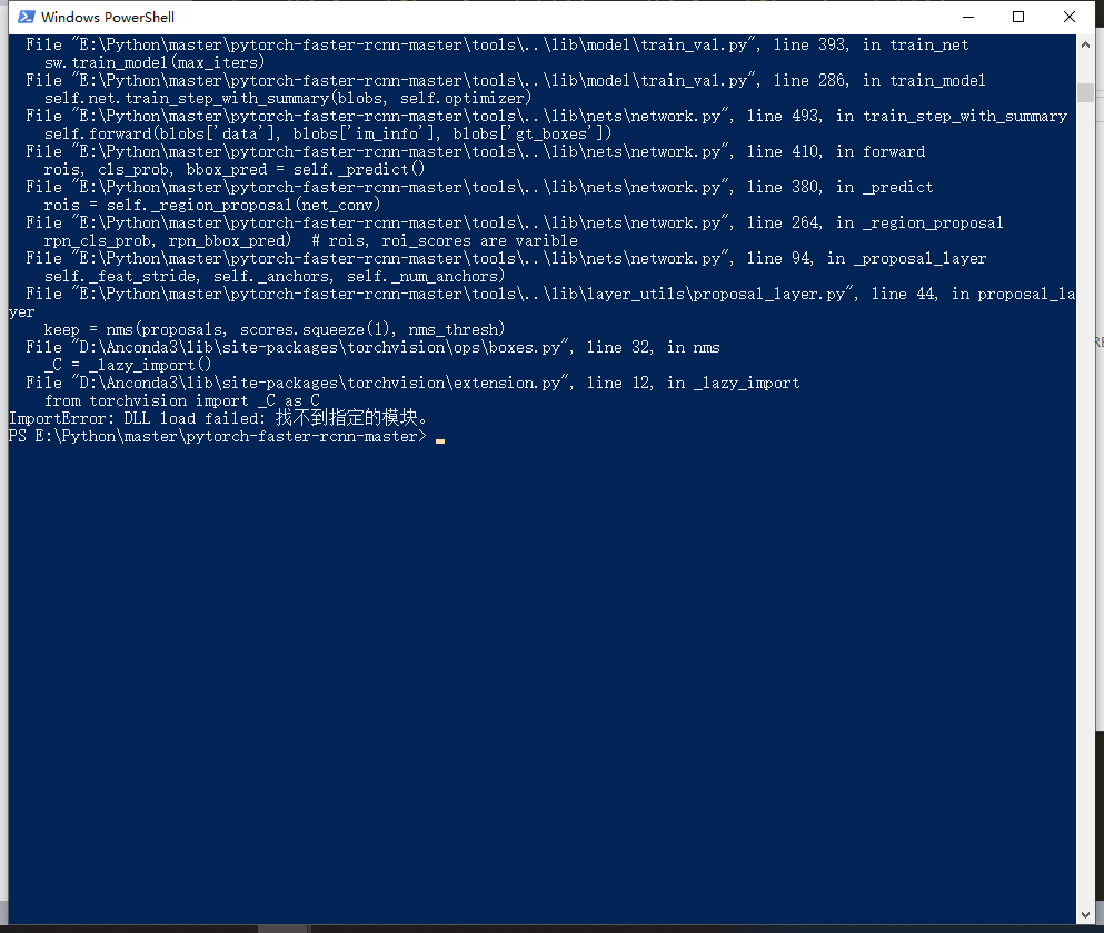 DLL load failed · Issue #156 · ruotianluo/pytorch-faster-rcnn · GitHub