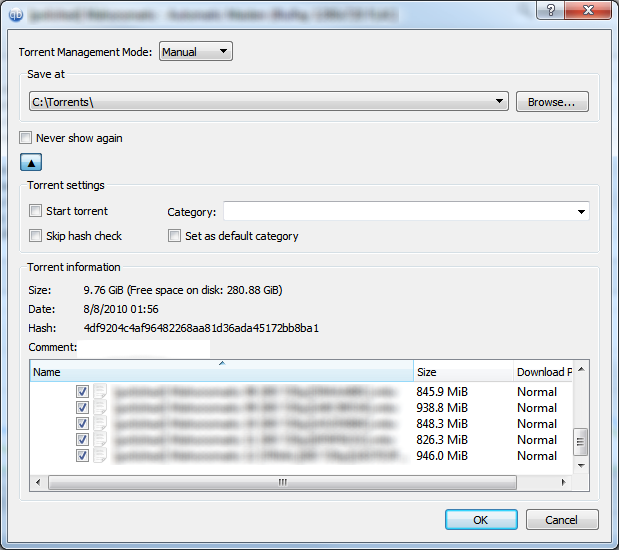 WISHLIST: Option to put new torrents in user folder rather than ...
