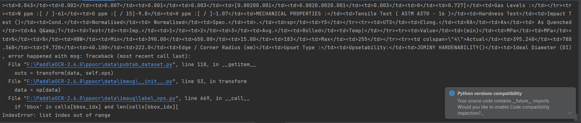 Error While Running Trainpy · Issue 8887 · Paddlepaddlepaddleocr · Github 