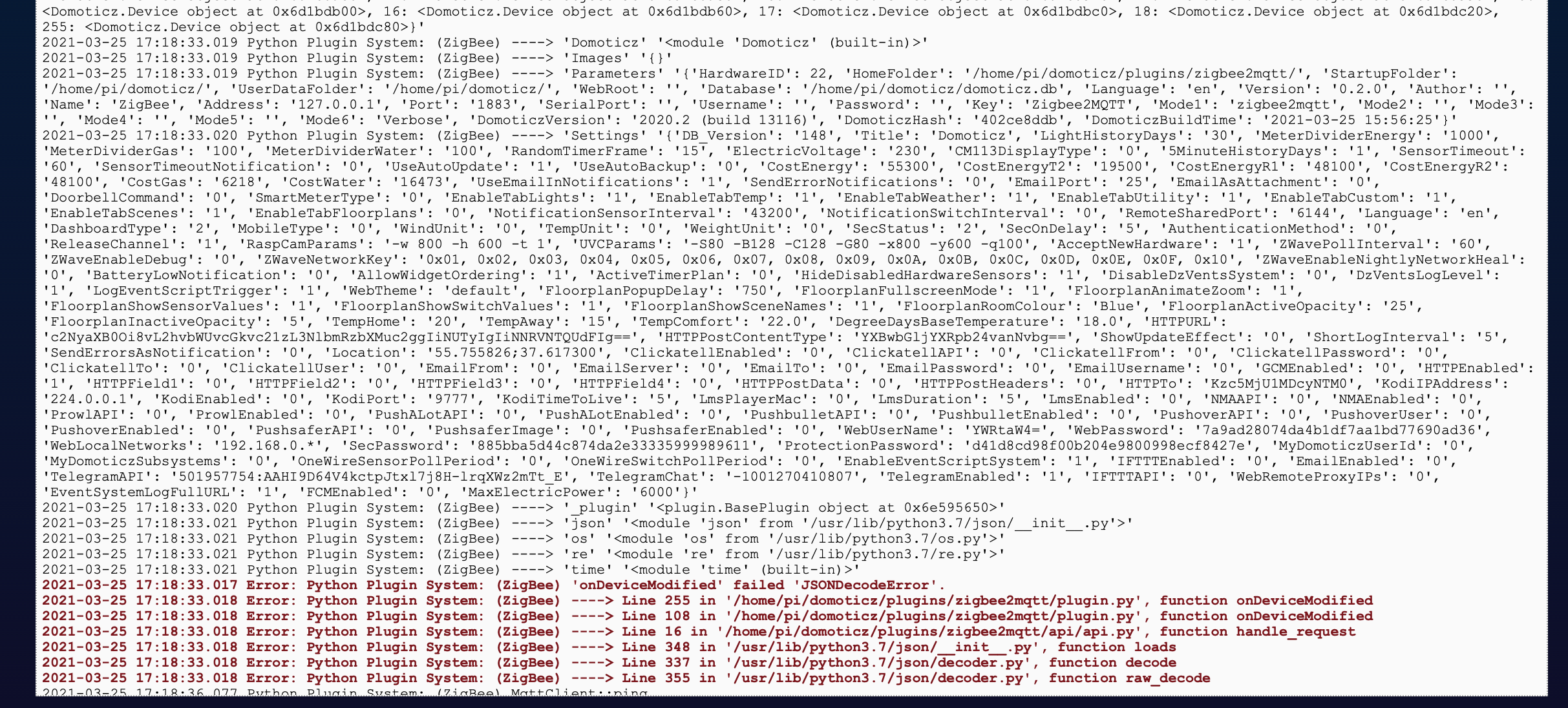 Error Python Plugin System Zigbee Ondevicemodified Failed Jsondecodeerror · Issue 611