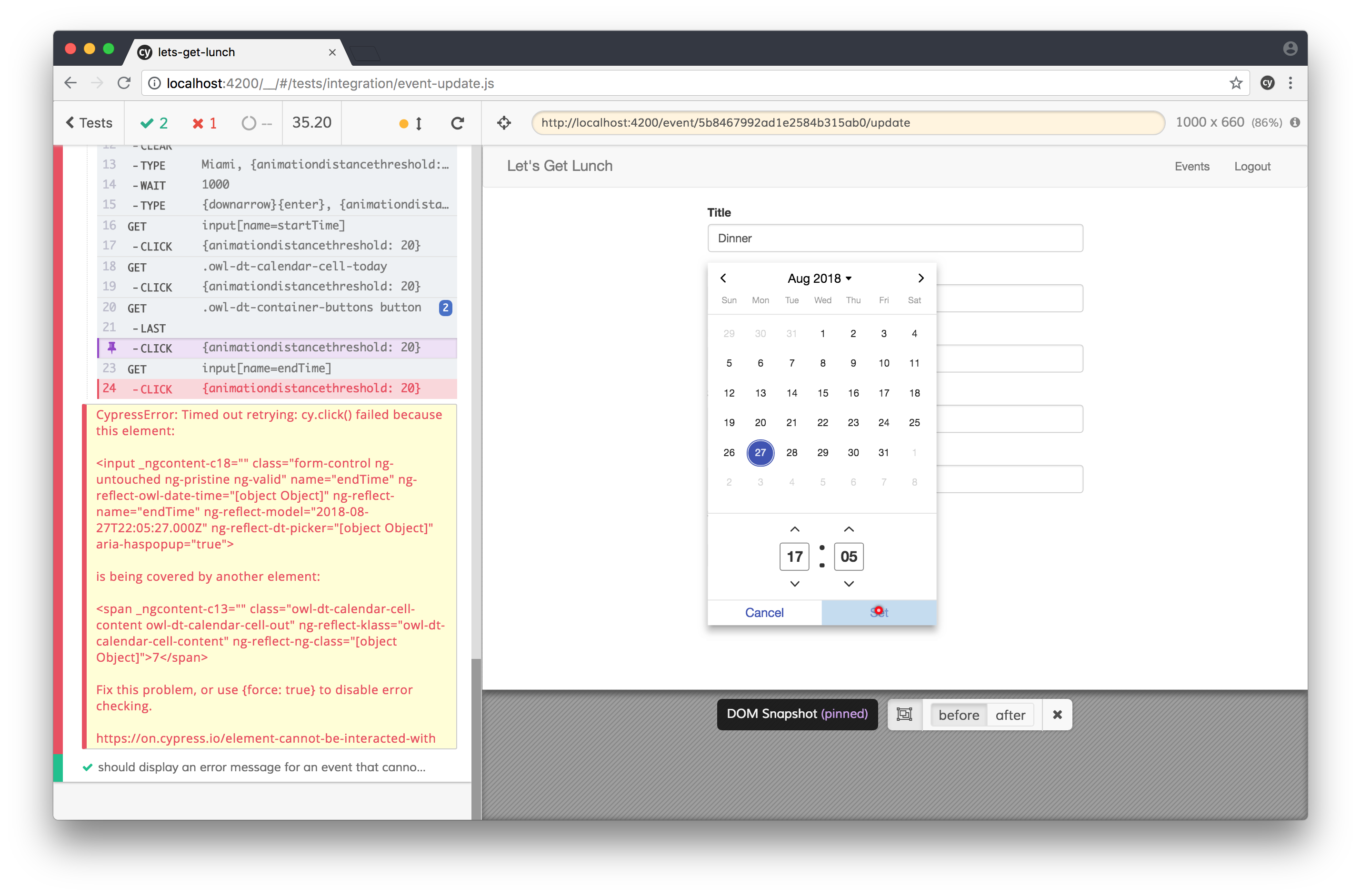 cy.click() has inconsistent behavior with Angular CDK overlay · Issue #2402 · cypress-io/cypress ...