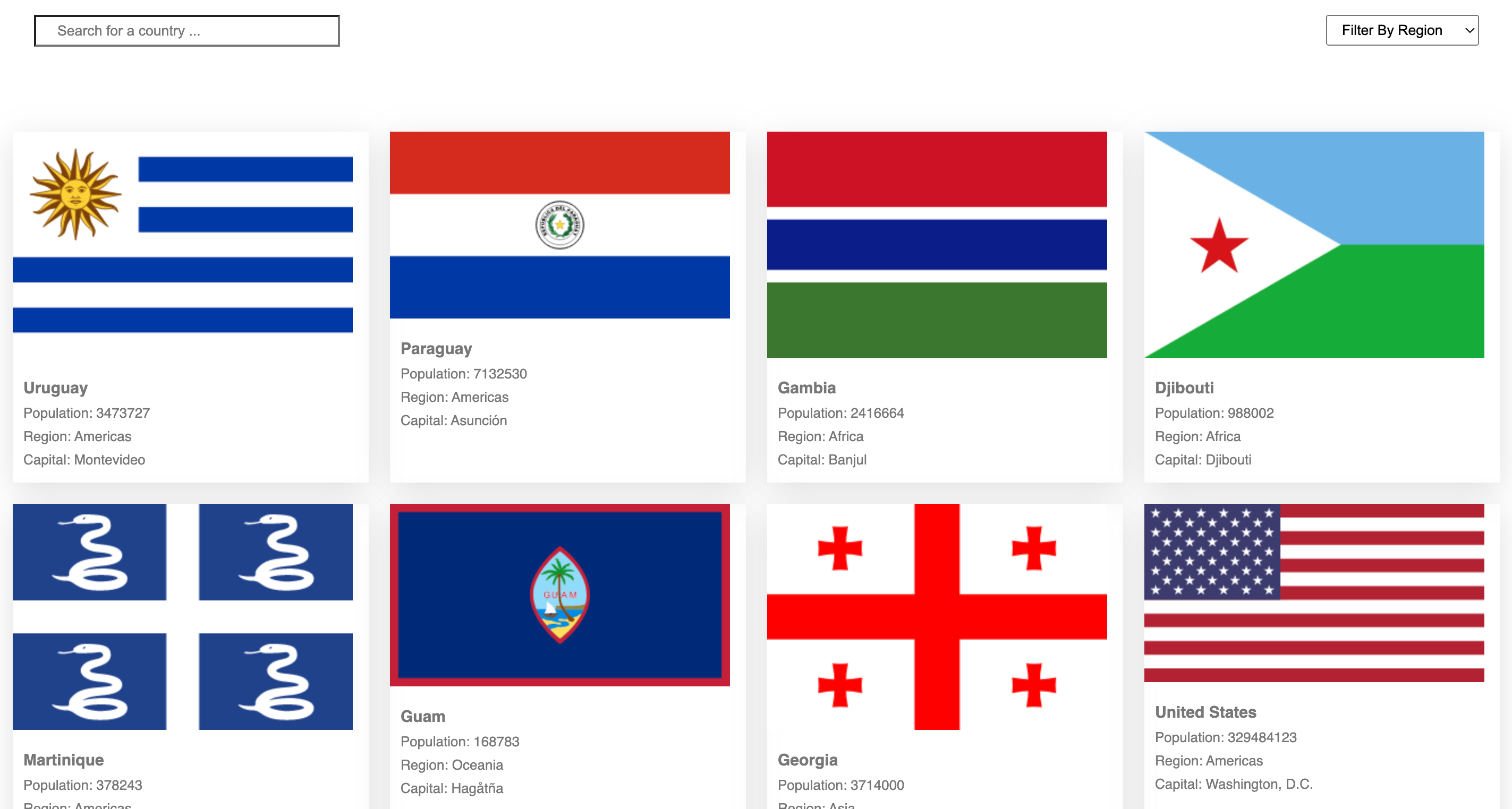 GitHub - Nosenti/restCountries