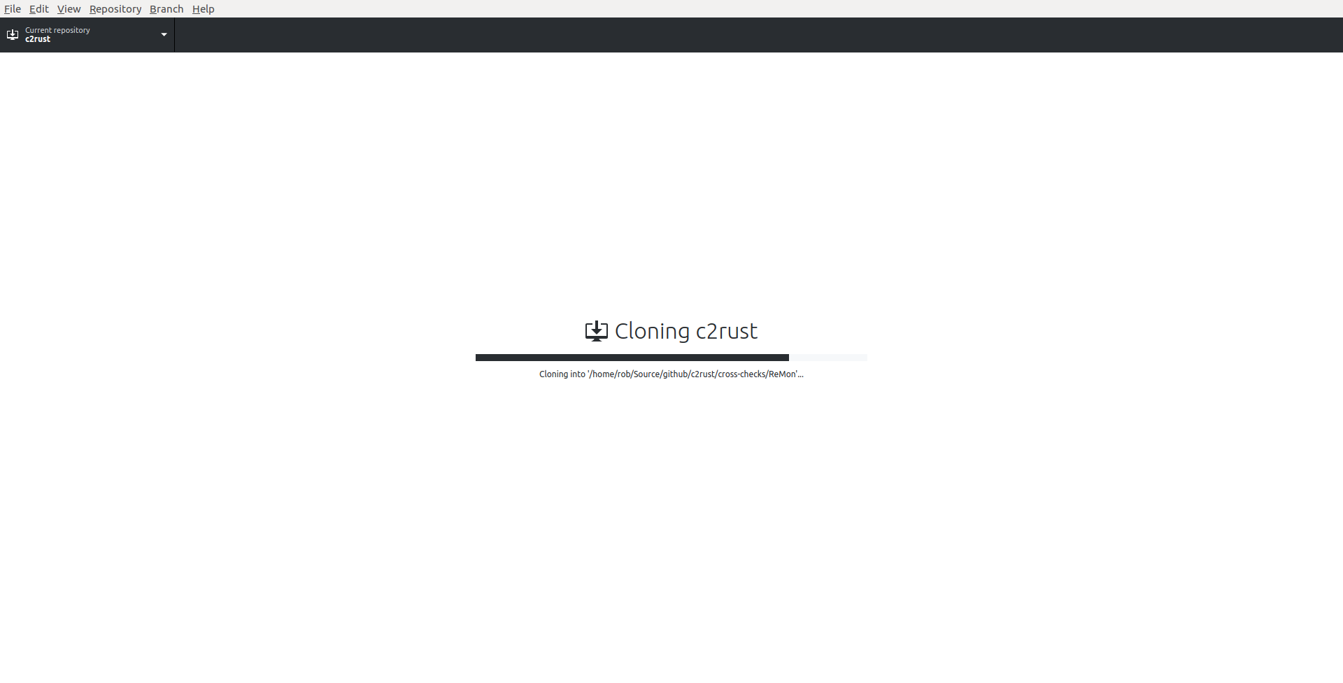 Github desktop hangs on cloning repository · Issue #7334 · desktop/desktop · GitHub