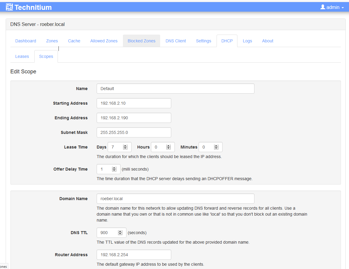 question (DHCP Error) · Issue #93 · TechnitiumSoftware/DnsServer · GitHub