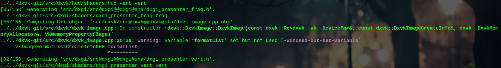 [Build error] The compilation error message · Issue #480 · doitsujin/dxvk · GitHub