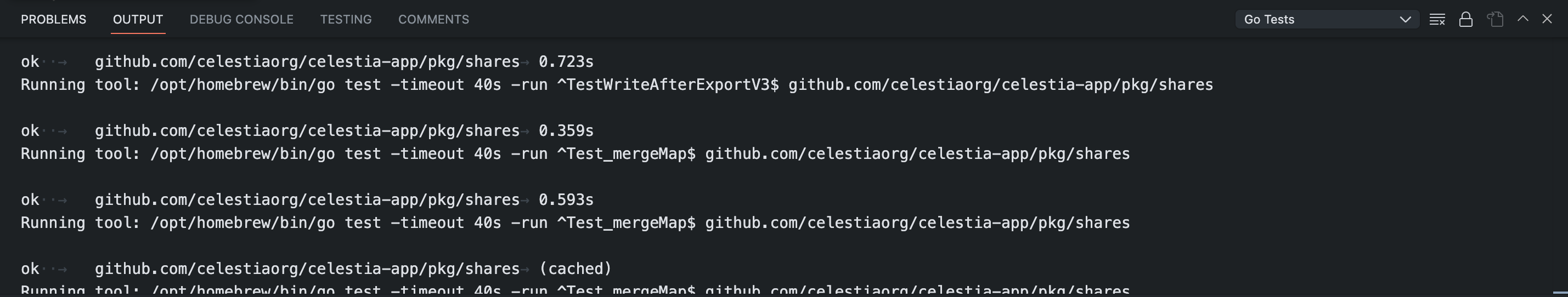 Automatically clear previous Go test results · Issue #172835 ... Automatically clear previous Go test results · Issue #172835 ...