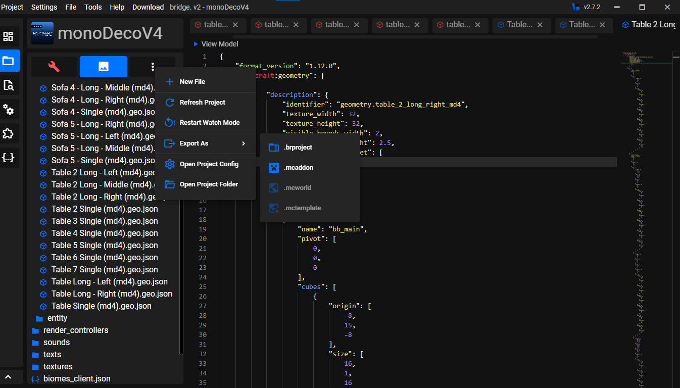 when I export and the I import into minecraft, it got minecraft crash · Issue #1013 · bridge ...