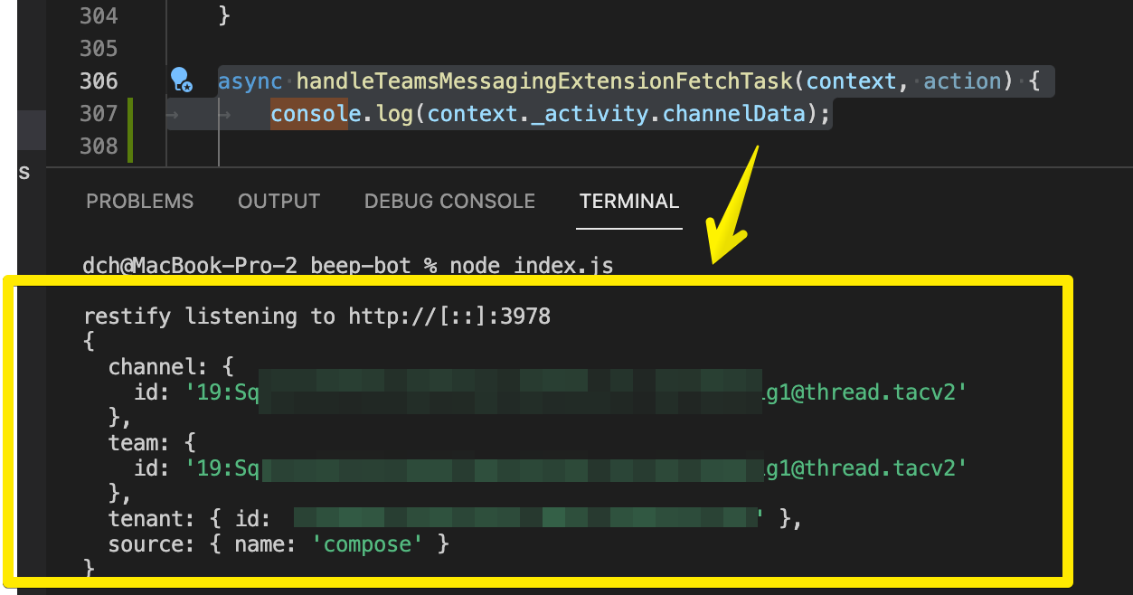 Getting channelId instead of teamId from the context · Issue #6453 ...