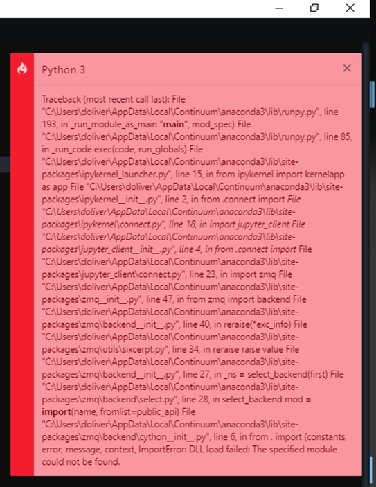 Atomhydrogen Wont Run Python · Issue 1684 · Nteracthydrogen · Github