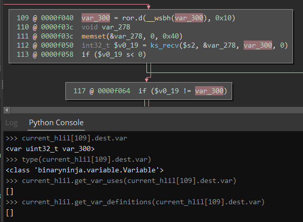 get_var_uses and get_var_definitions do not work on aliased variables · Issue #2902 · Vector35 ...