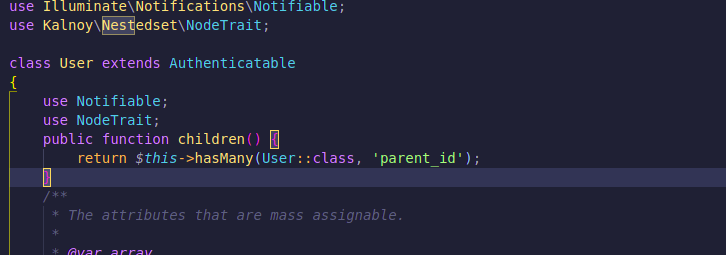 How To Totree Relation On Same Model · Issue 526 · Lazychaserlaravel Nestedset · Github 2787