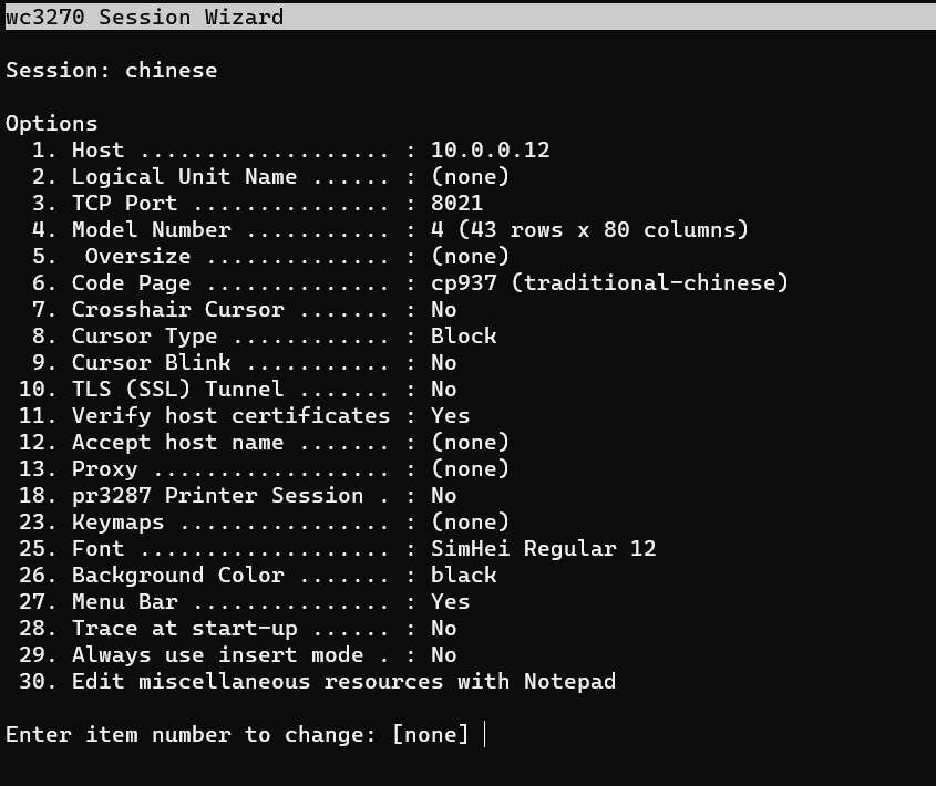 x3270: changing the codepage from menu resets the font size · Issue #54 ...