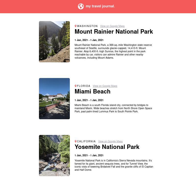 GitHub - MReyna12/travel-journal: A journal that displays a brief description and image of ...
