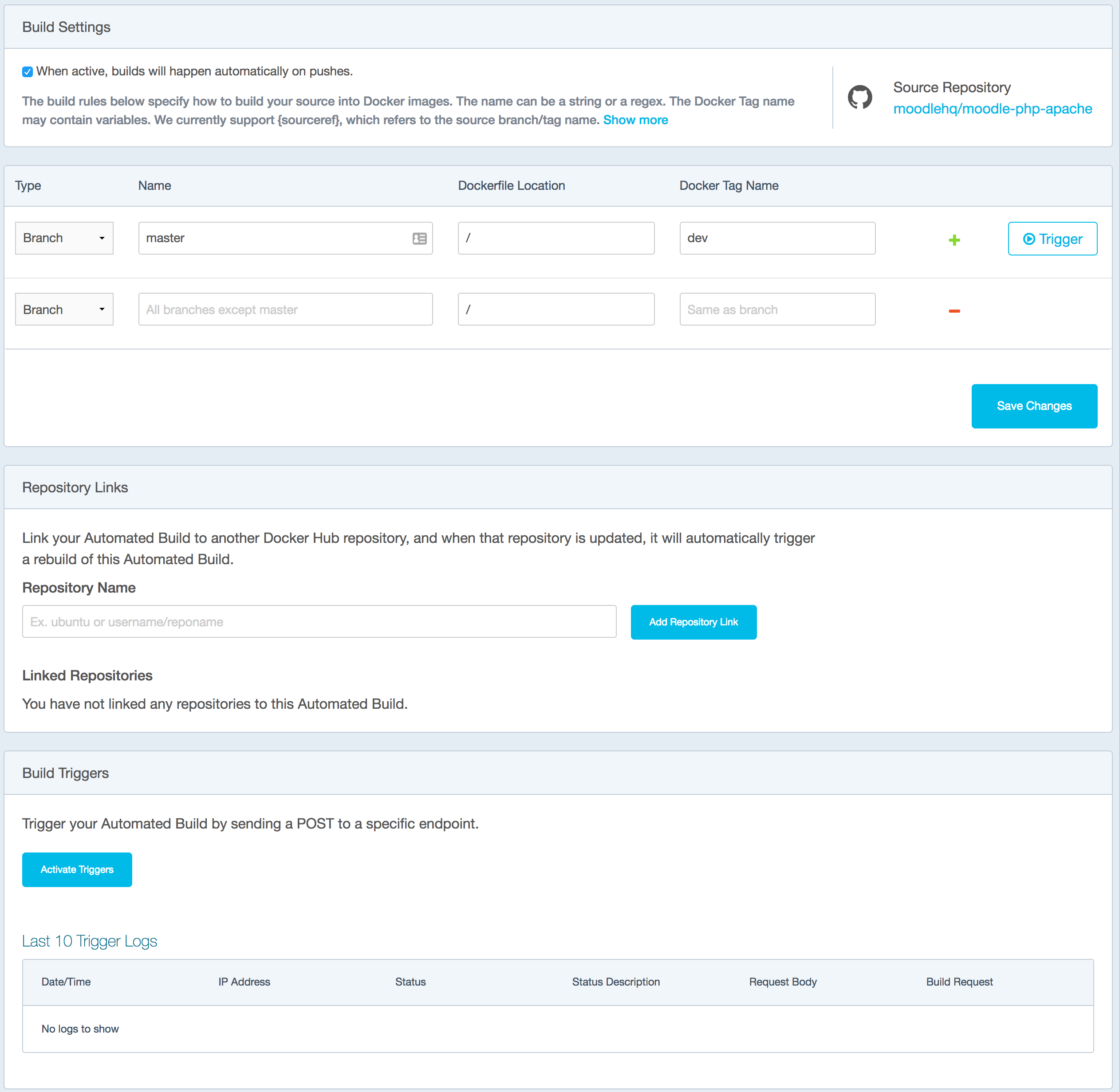 BUG: duplicate triggers w/ automated builds · Issue #936 · docker/hub-feedback · GitHub