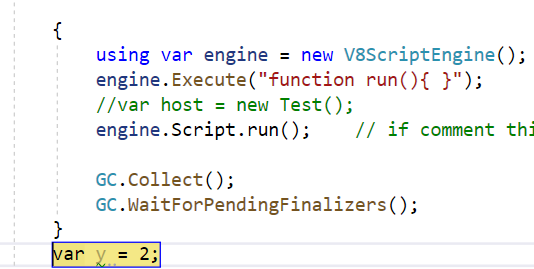 how to release parameters which pass to v8scriptitem · Issue #405 · microsoft/ClearScript · GitHub