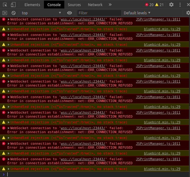 How To Start Jspm3 On Linux Ubuntu 20 04 · Issue 12 · Neodynamic Jsprintmanager · Github