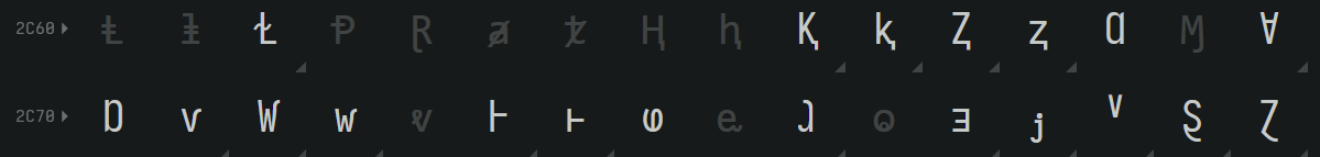 Missing several capital/lowercase forms from Latin Extended-C · Issue ...