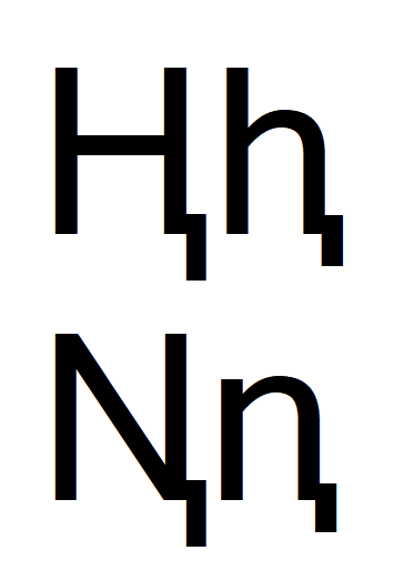 Latin Extended C/D: Four characters (or two letters + casing) with ...