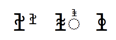 Latin Ext-E: Three versions of small L with overlaid diacritics (+ 1 ...