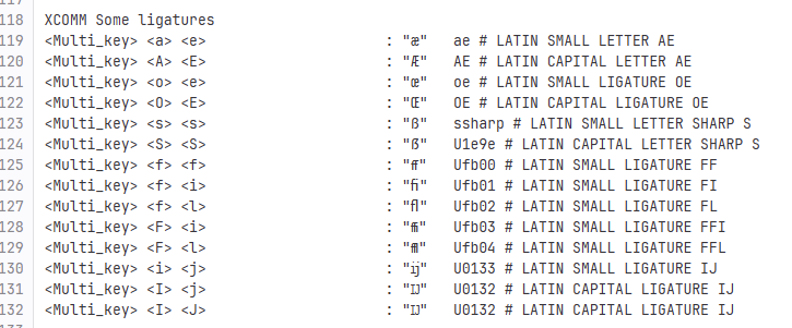 Five remaining Latin ligatures in the Alphabetic Presentation Forms ...