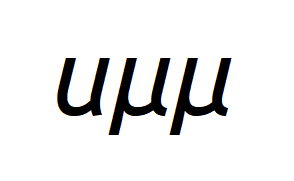 Two Mu/Microsign variants that match existing lowercase U variants · Issue #1731 · be5invis ...
