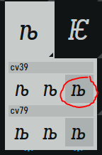 Inapproproate lower-right serif on round/cursive italic cyrillic lower ...
