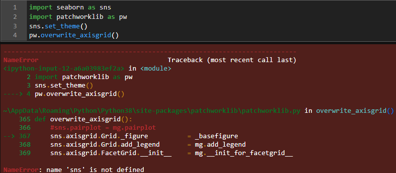 sns is not defined · Issue #4 · ponnhide/patchworklib · GitHub