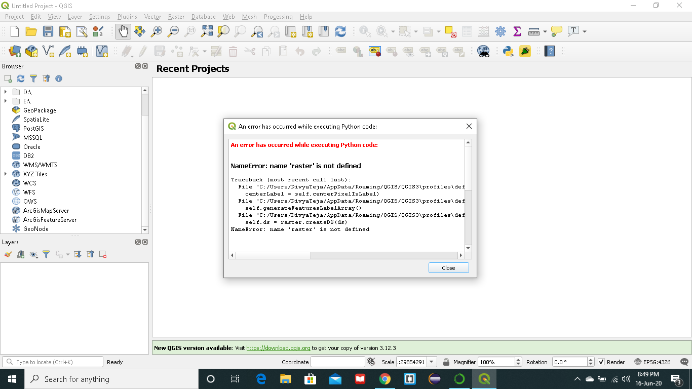 NameError: name 'raster' is not defined · Issue #6 · PratyushTripathy/QGIS-Plugin-Produce ...